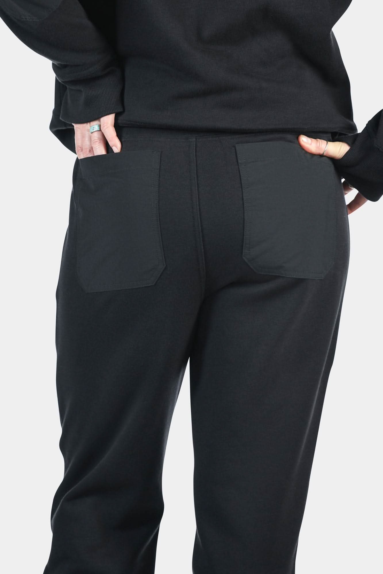 Flagger Women's Black Fleece Jogger Work Pants – Dovetail Workwear