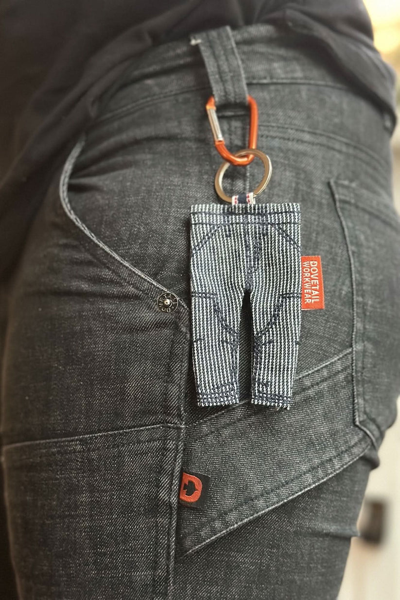 Dovetail Tiny Pants Key Ring with Carabiner – Dovetail Workwear