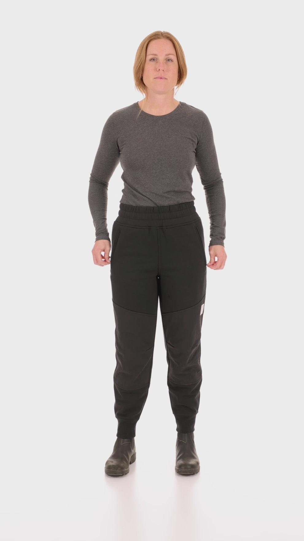Flagger Women's Black Fleece Jogger Work Pants – Dovetail Workwear