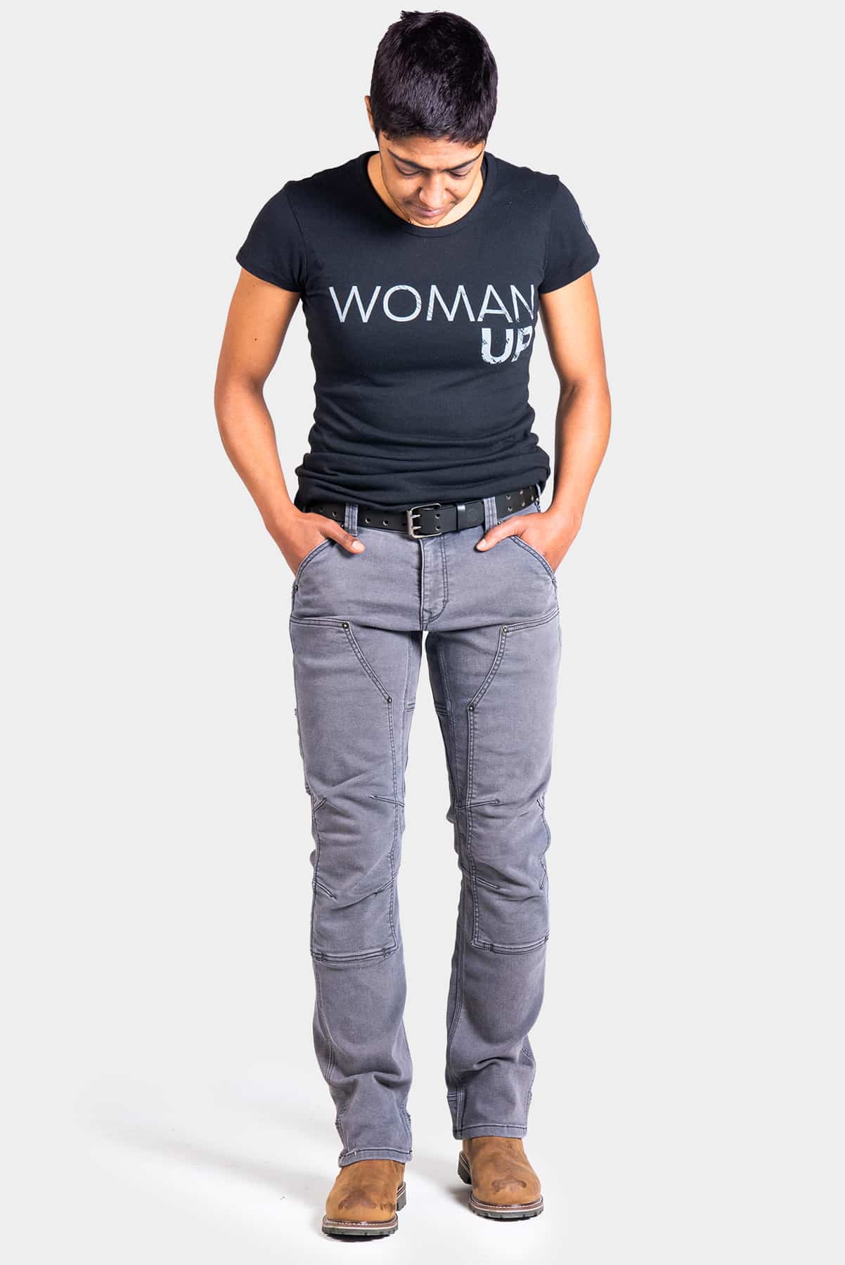 Britt Utility in Grey Thermal Denim | Dovetail Workwear