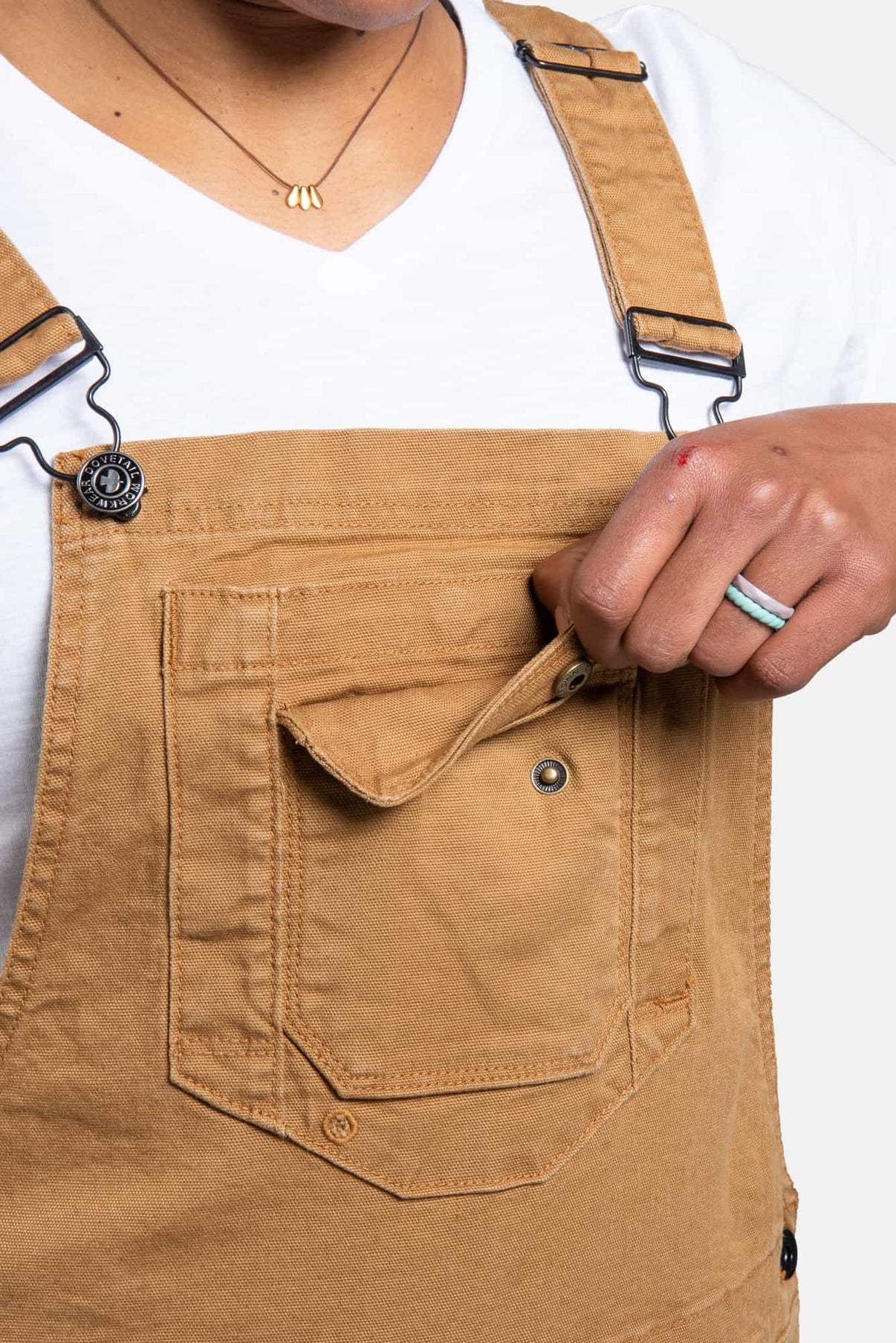 Freshley Overalls For Women in Saddle Brown Canvas | Dovetail Workwear